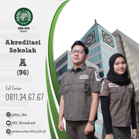 SMA IIHS Jakarta Raih Akreditasi A (Nilai 96) dari Badan Akreditasi ...