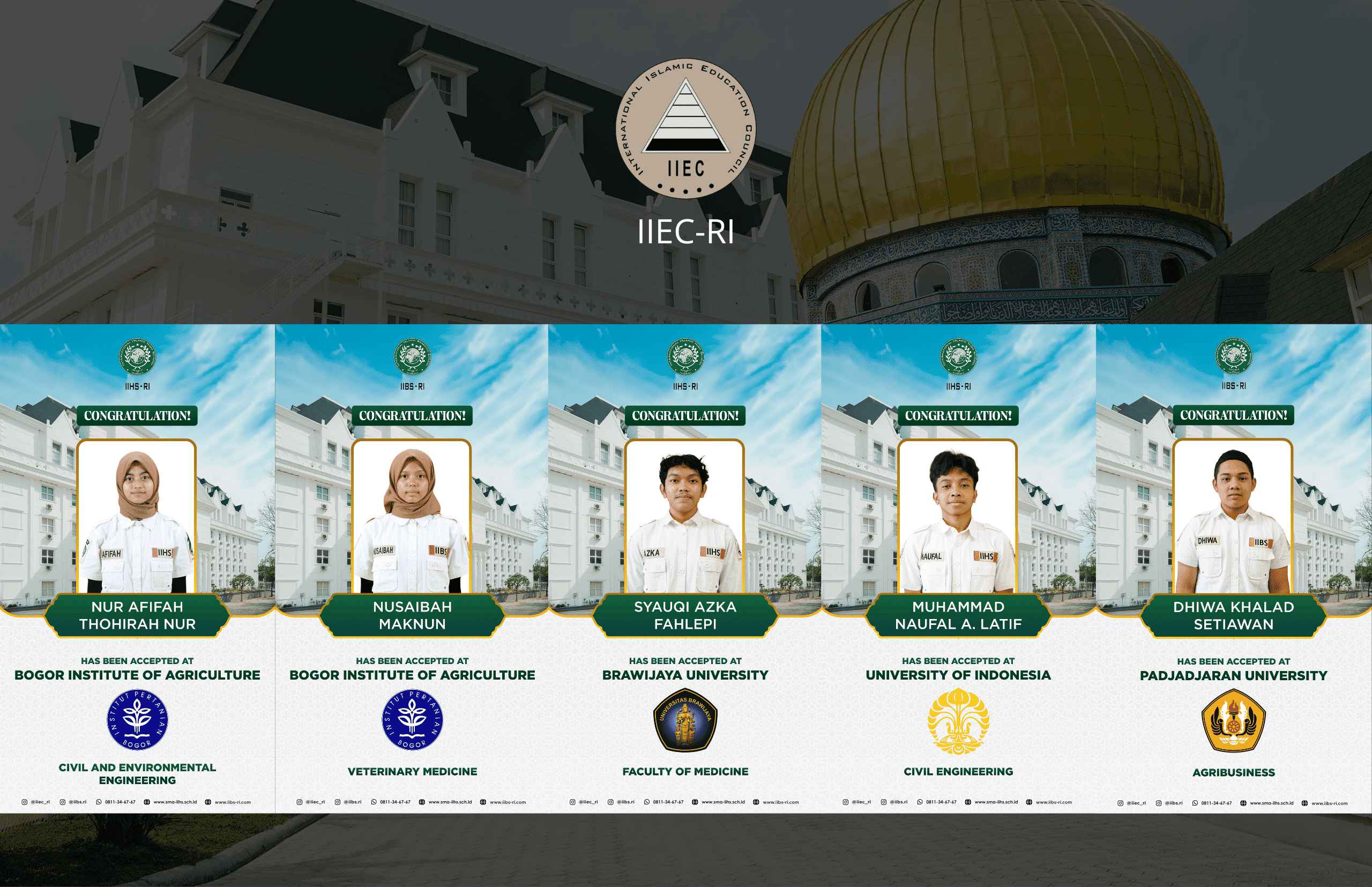 Congratulation! Siswa-Siswi IIEC yang Lolos PTN Favorit